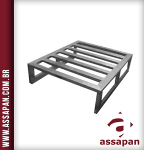 Pallet em Aço Inox 304 ou Alumínio (Paletes) - Assapan